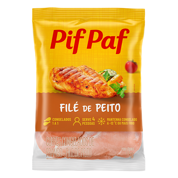Filé de Peito de Frango Pif Paf Pacote 1Kg | Supermercado Soares | Loji